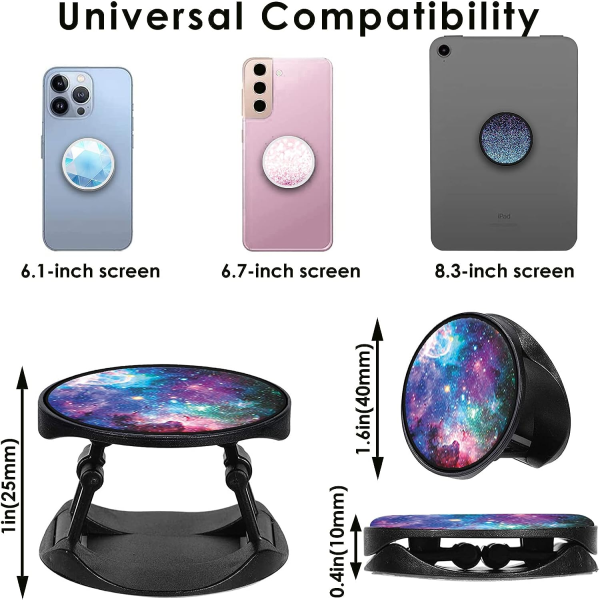 Cell Phone Stand Foldable Expanding Phone Sockets Finger Grip Holder ...