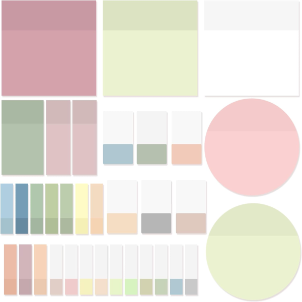 Sticky Notes,920 Sheets Waterproof Clear Sticky Notes,Clear Post It ...