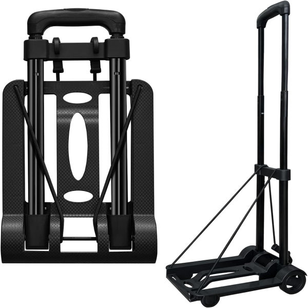Folding Hand Truck Lightweight Portable Cart,VDHU 2 Wheels Fold Up Hand ...